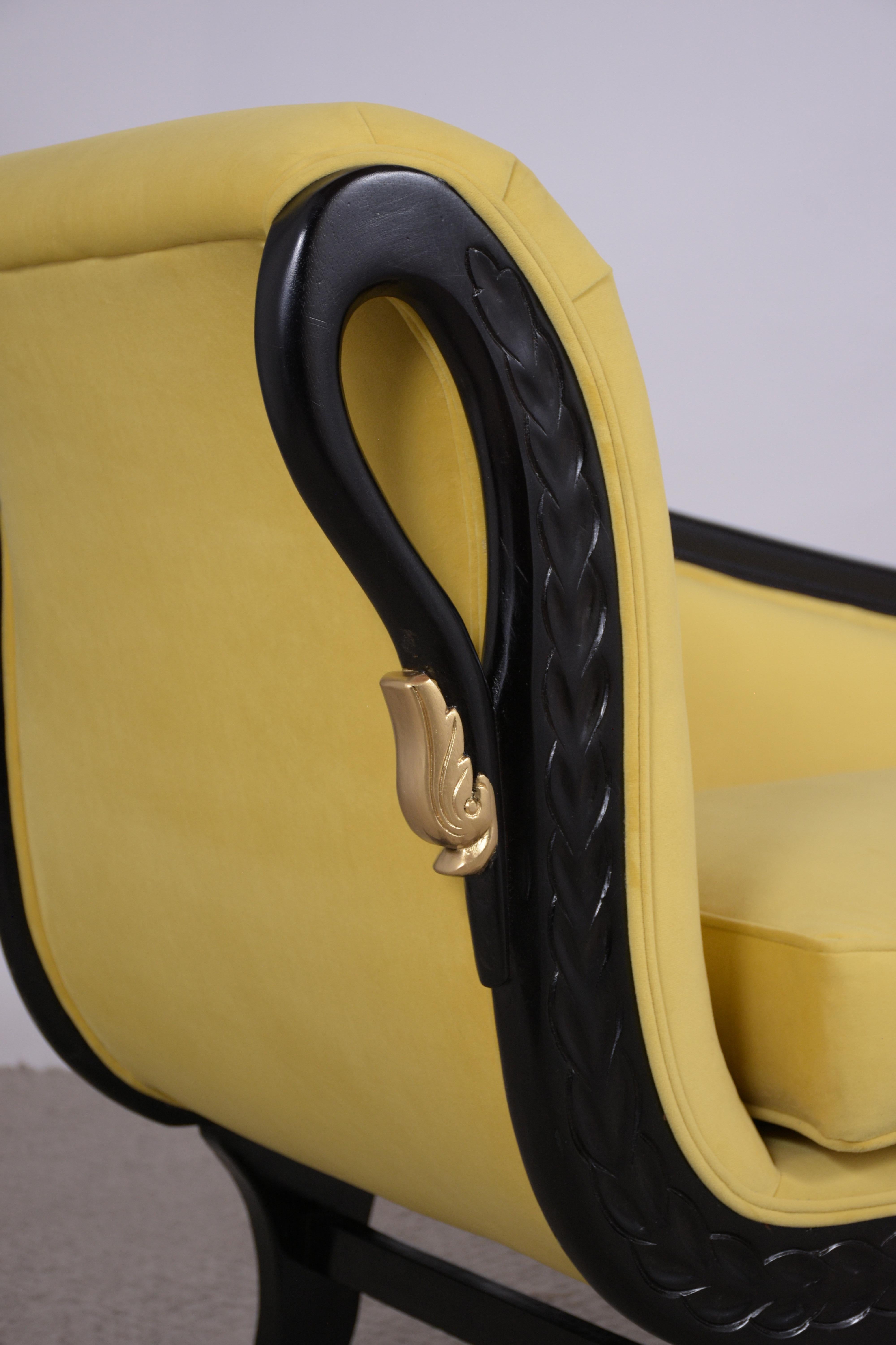 Empire Style Chaise Lounge at 1stDibs
