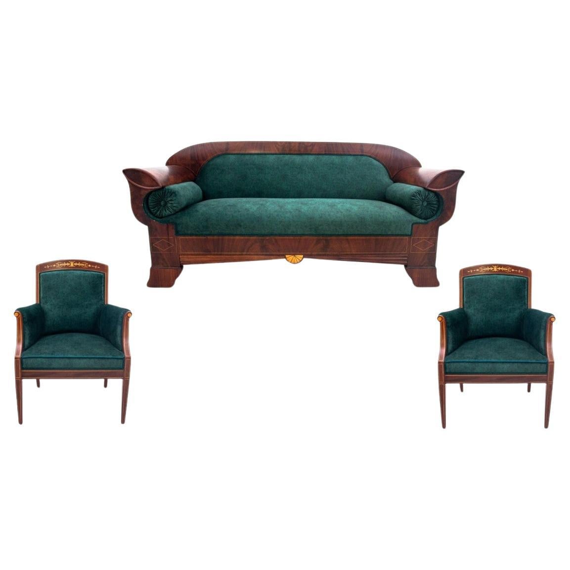 Empire style living room set, Northern Europe, circa 1840. For Sale at ...