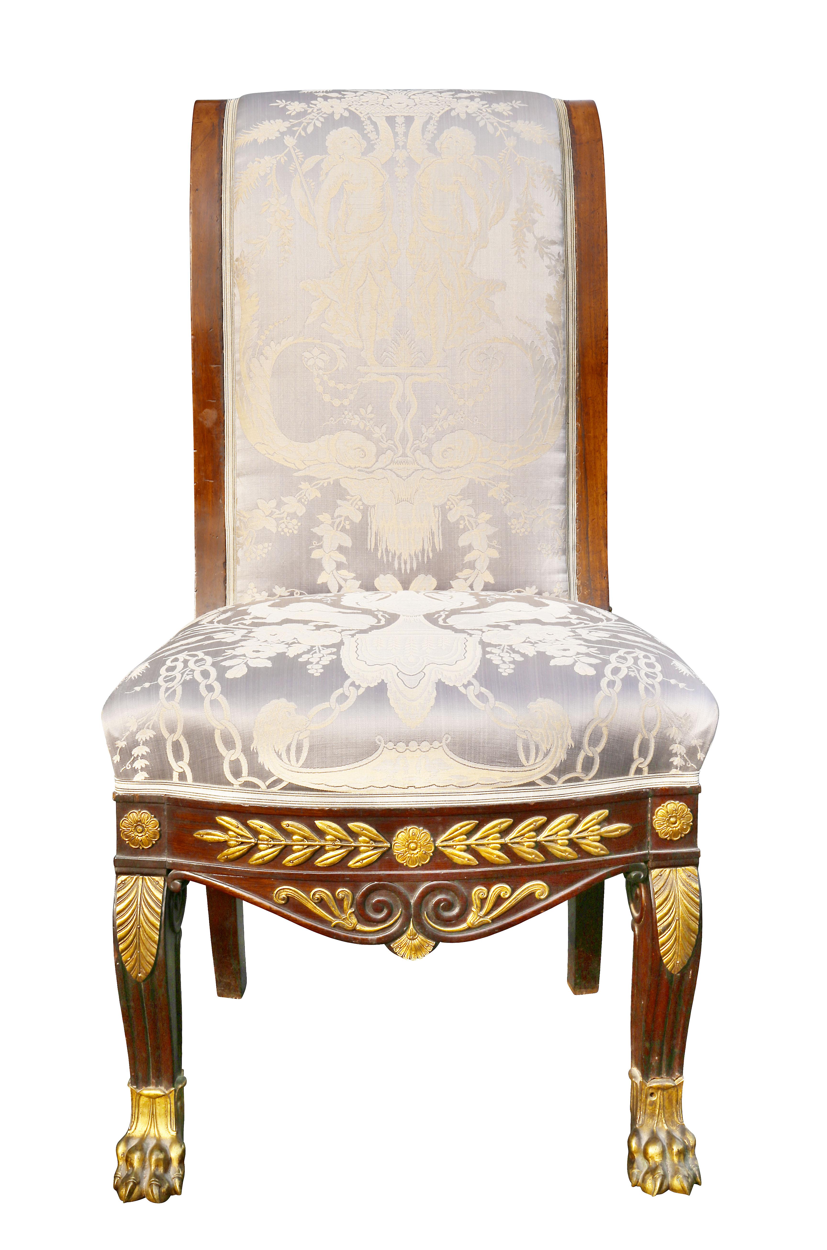 Empire Style Mahogany and Ormolu-Mounted Side Chair For Sale at 1stDibs ...