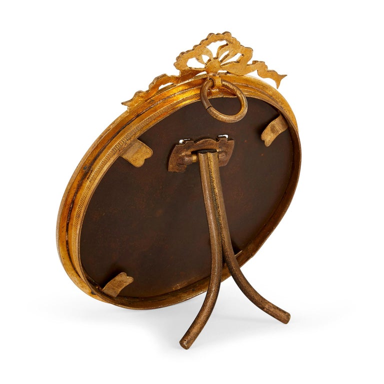 Empire Style Miniature Gilt Bronze Picture Frame at 1stDibs