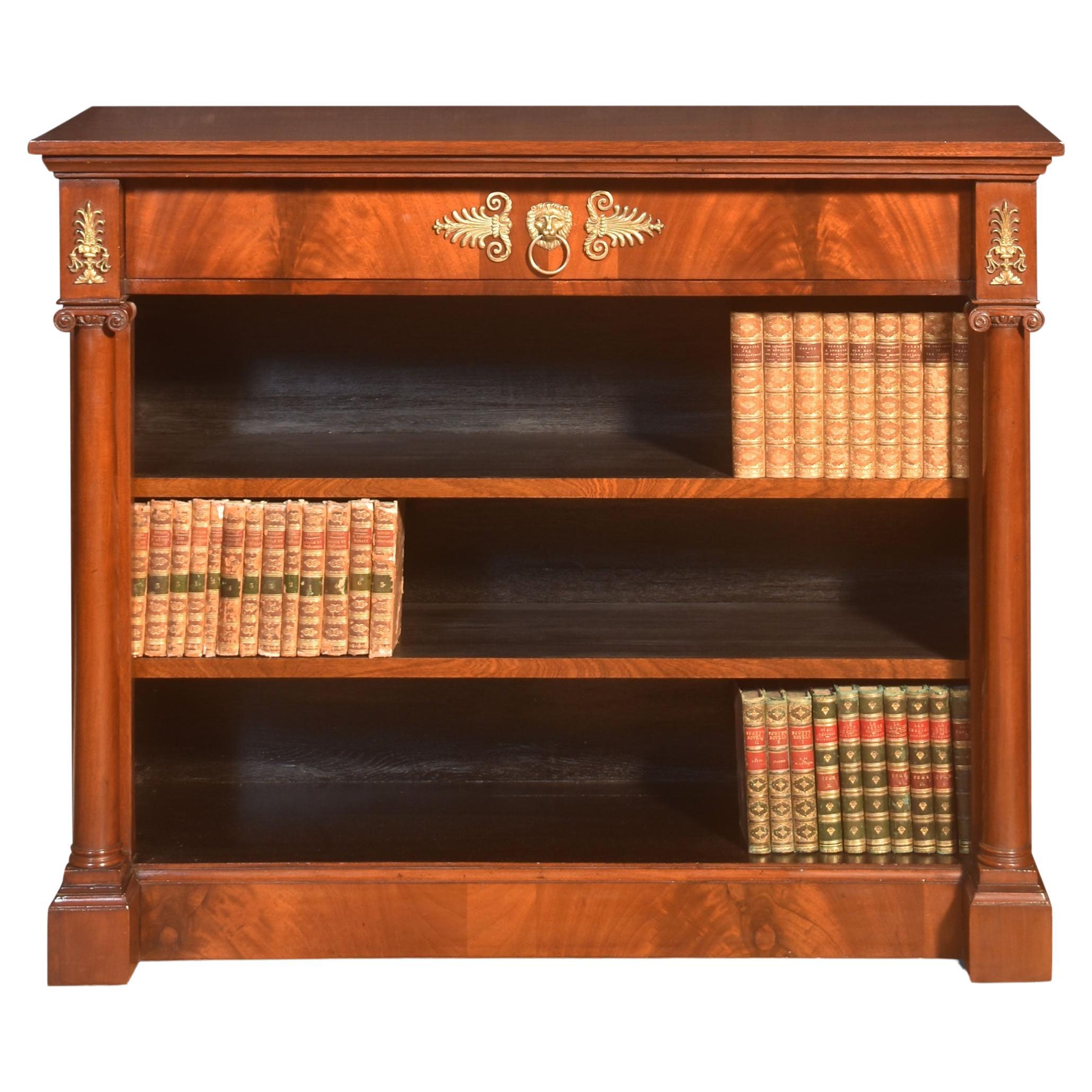 Empire style open bookcase For Sale at 1stDibs