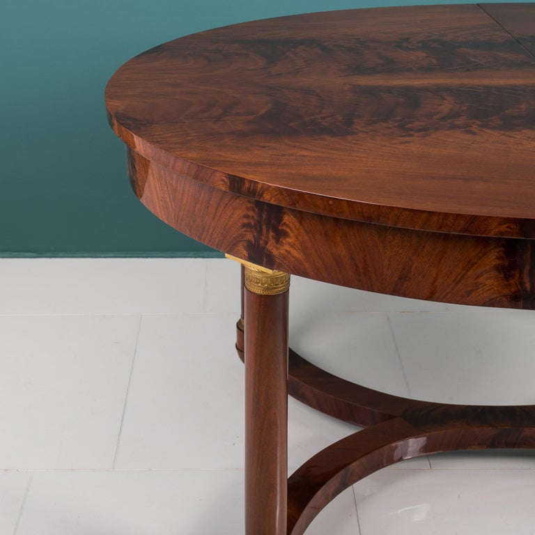 Empire Style Round Extendable Table, France, 19th Century at 1stDibs