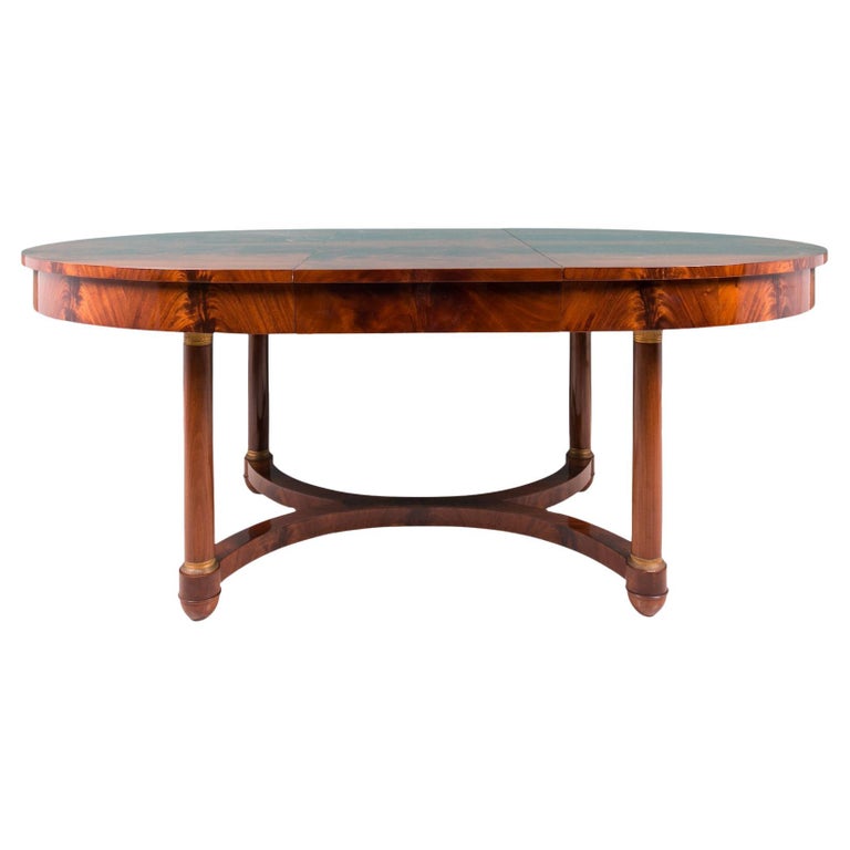 Empire Style Round Extendable Table, France, 19th Century at 1stDibs