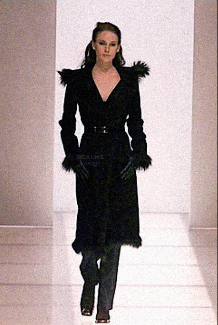 EMPORIO ARMANI FW 2000 Dramatic Coat For Sale at 1stDibs