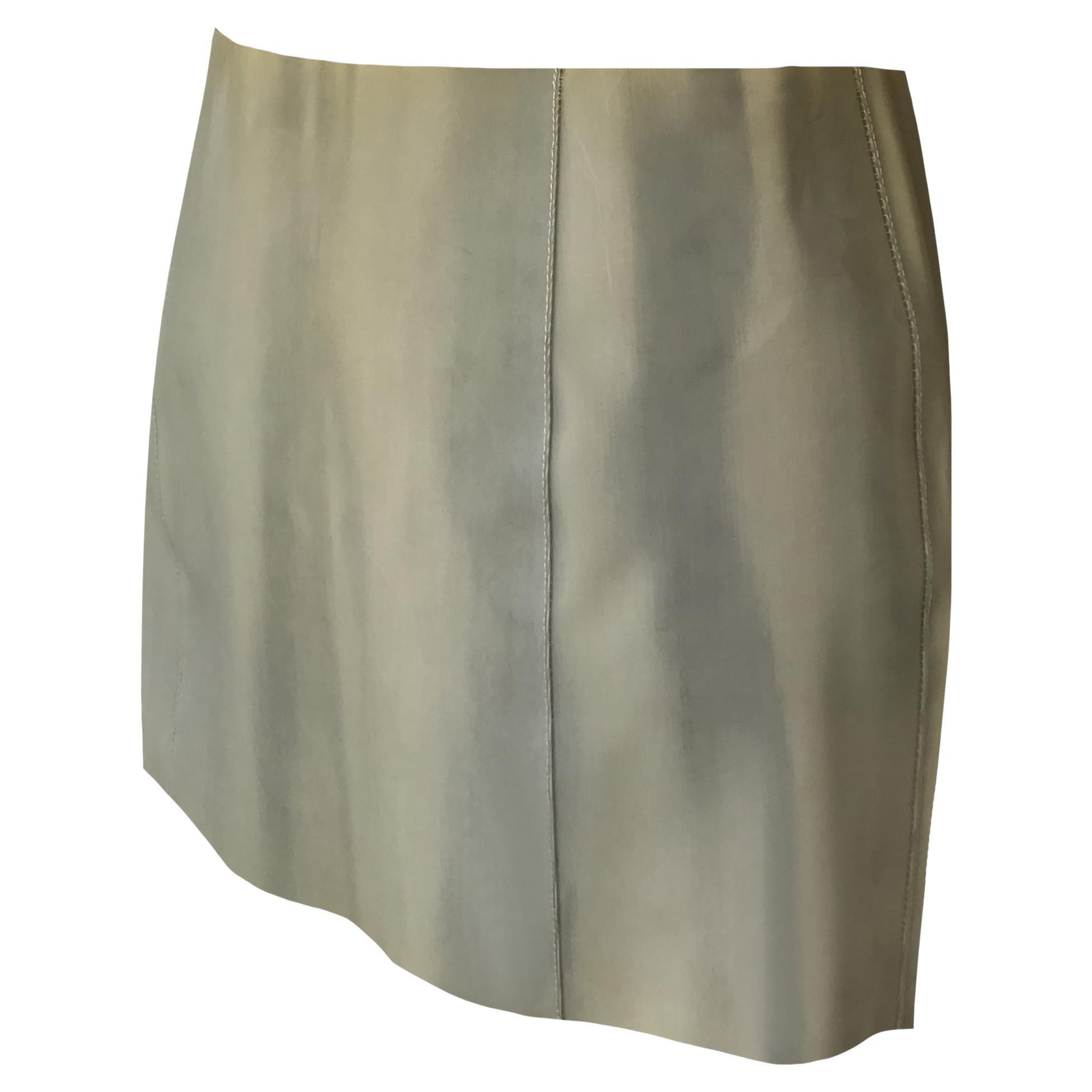 1990s Norma Kamali Black Ruched Stretch Bodycon Skirt For Sale at 1stDibs