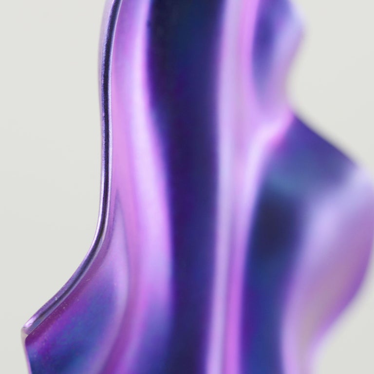 Enairo Purple Titanium Drop Earrings For Sale at 1stDibs