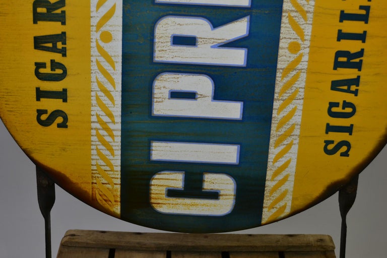 Porcelain Advertising Signs for Cigars, two enamel signs on original ...