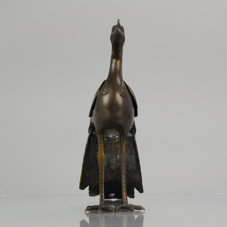 Enamel Cloisonné Censer Shape of a Fenghuang Ho Ho Bird, Japan, Edo or ...