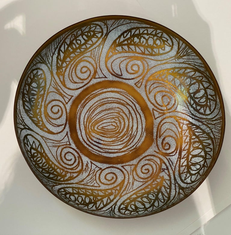 Enamel on Copper Bowl at 1stDibs