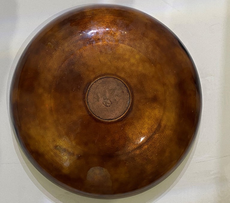 Enamel on Copper Bowl at 1stDibs