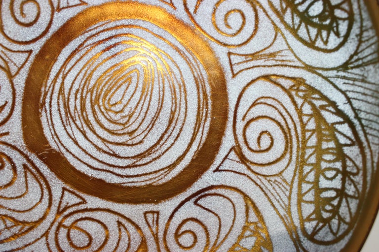 Enamel on Copper Bowl at 1stDibs