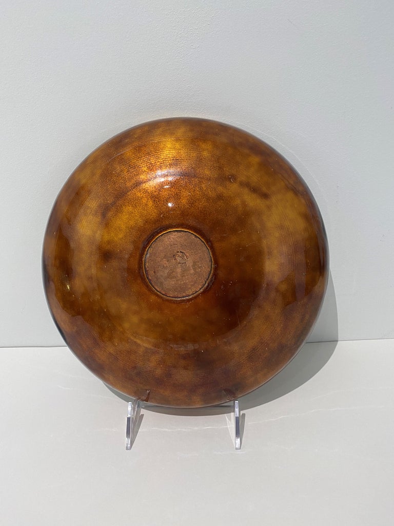 Enamel on Copper Bowl at 1stDibs