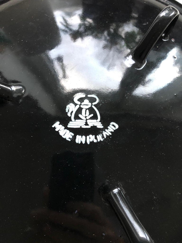 Enamel Plate with an Abstract Pattern in Vivid Colors, Europe, 1960s ...