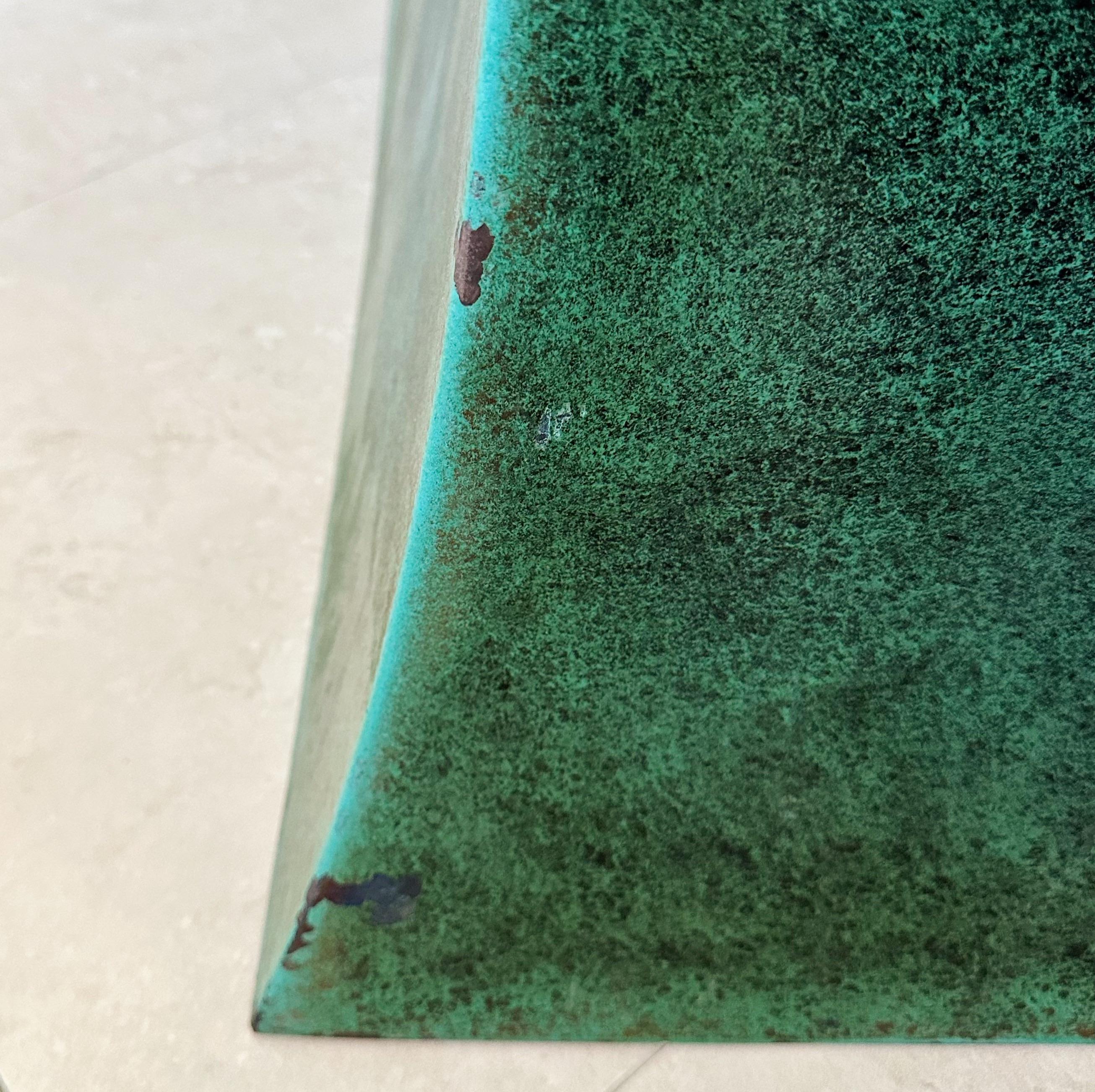Enameled Faux Bronze Finish Metal Hourglass Dining Table Base For Sale ...
