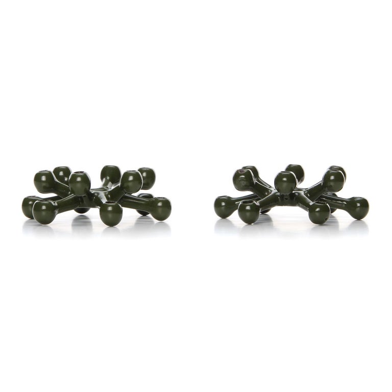 Enameled Spider (Pair) Rare Tiny Taper Holders by Jens Quistgaard ...