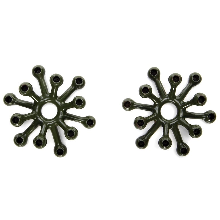 Enameled Spider (Pair) Rare Tiny Taper Holders by Jens Quistgaard ...