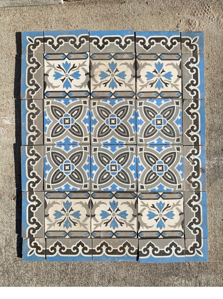 Encaustic Tiles For Sale at 1stDibs | encaustic tiles for sale, grey ...