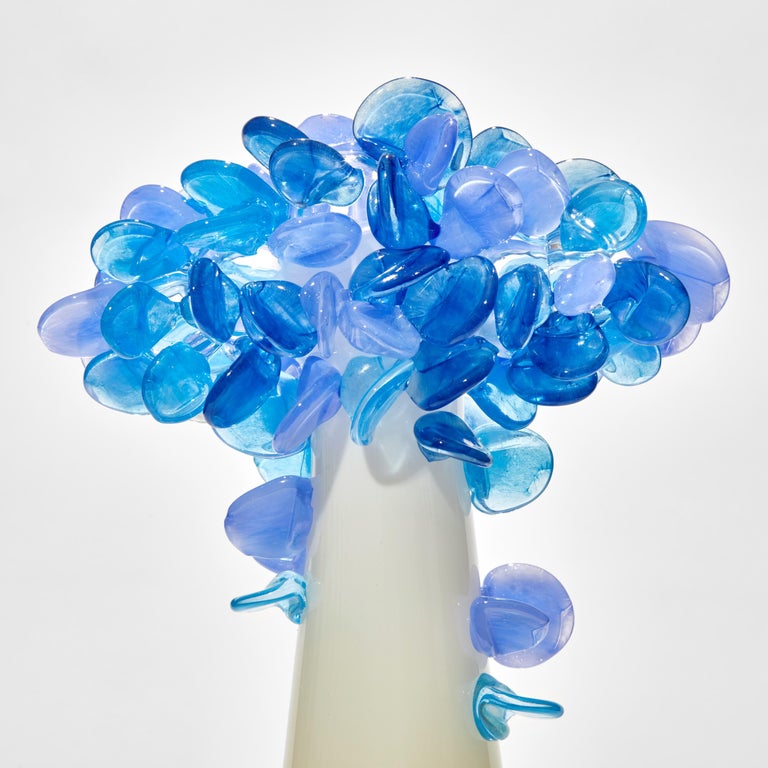 Enchanted Dawn in Blues I, a Unique Glass Tree Sculpture by Louis ...