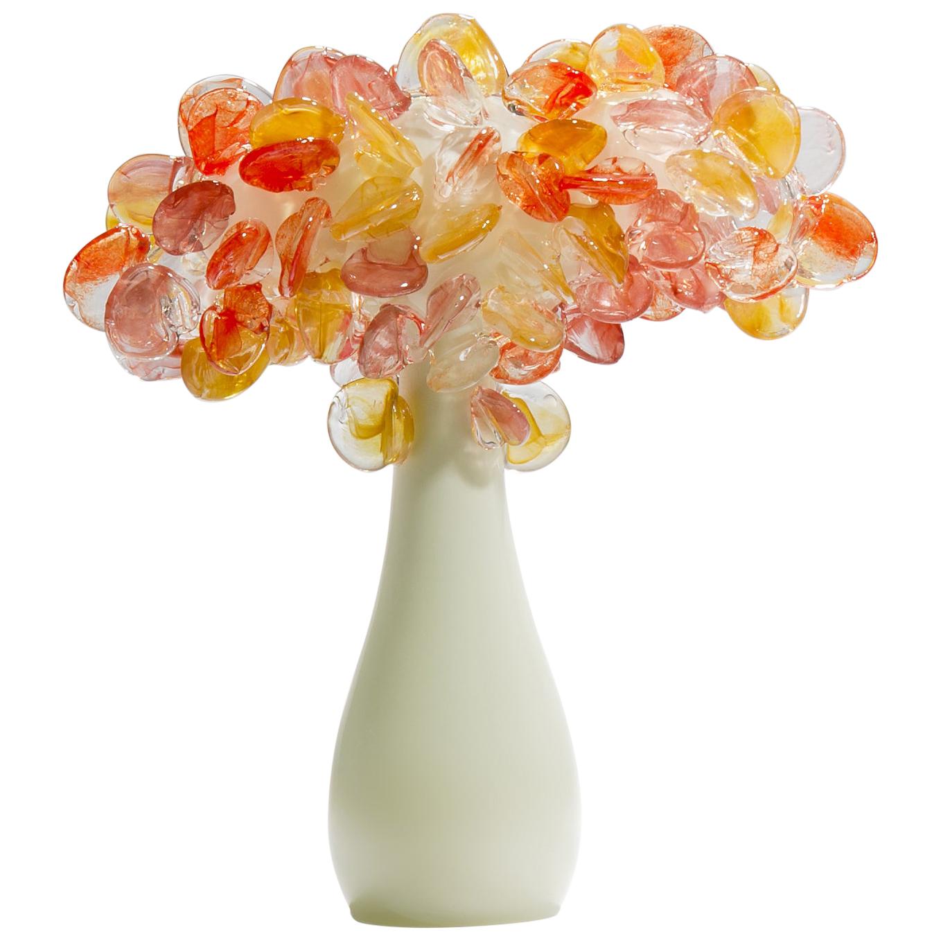 Enchanted Dusk in Coral, a unique glass tree sculpture by Louis ...