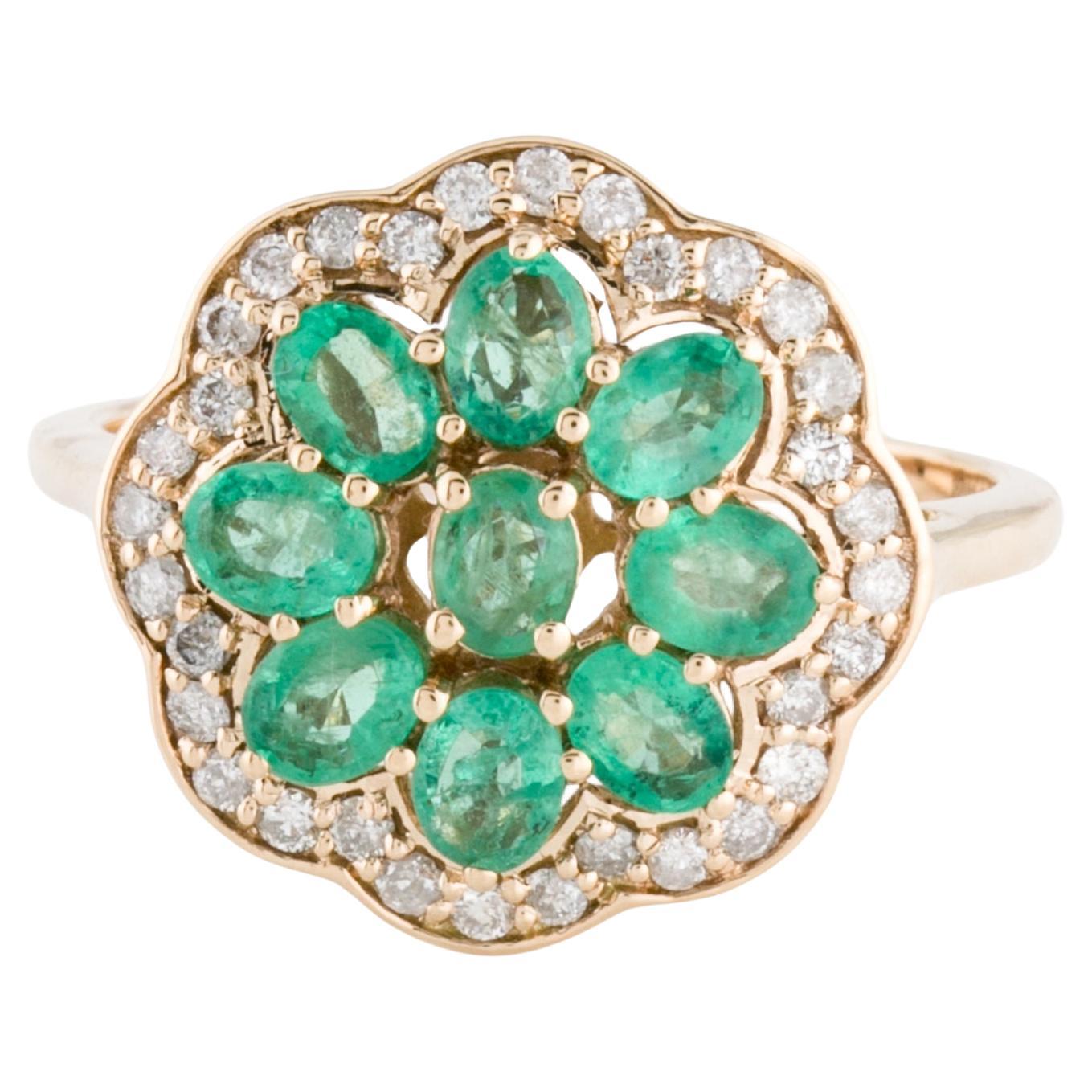 Enchanted Emerald Elegance - Forest Ferns Collection Ring For Sale at ...