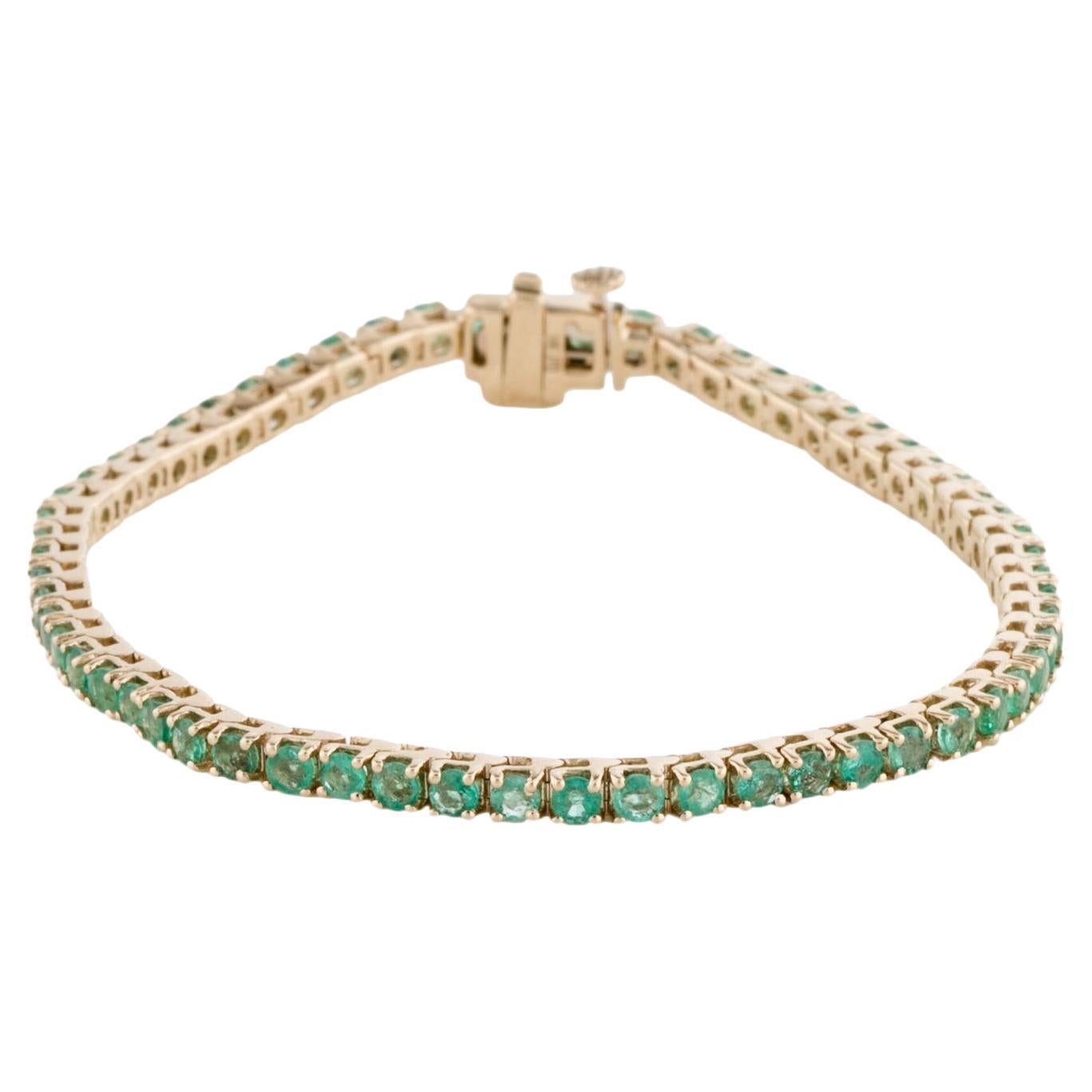 Enchanted Forest Ferns Emerald Bracelet For Sale at 1stDibs