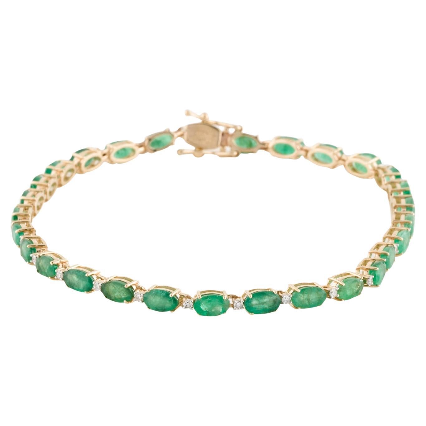 Enchanted Forest Ferns Emerald Bracelet For Sale at 1stDibs