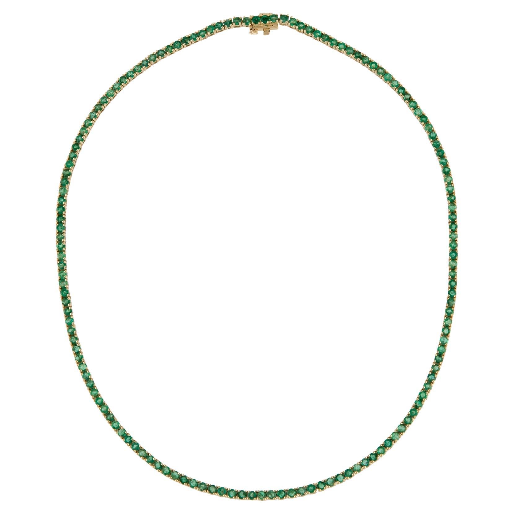 Enchanted Forest Ferns Emerald Necklace For Sale at 1stDibs