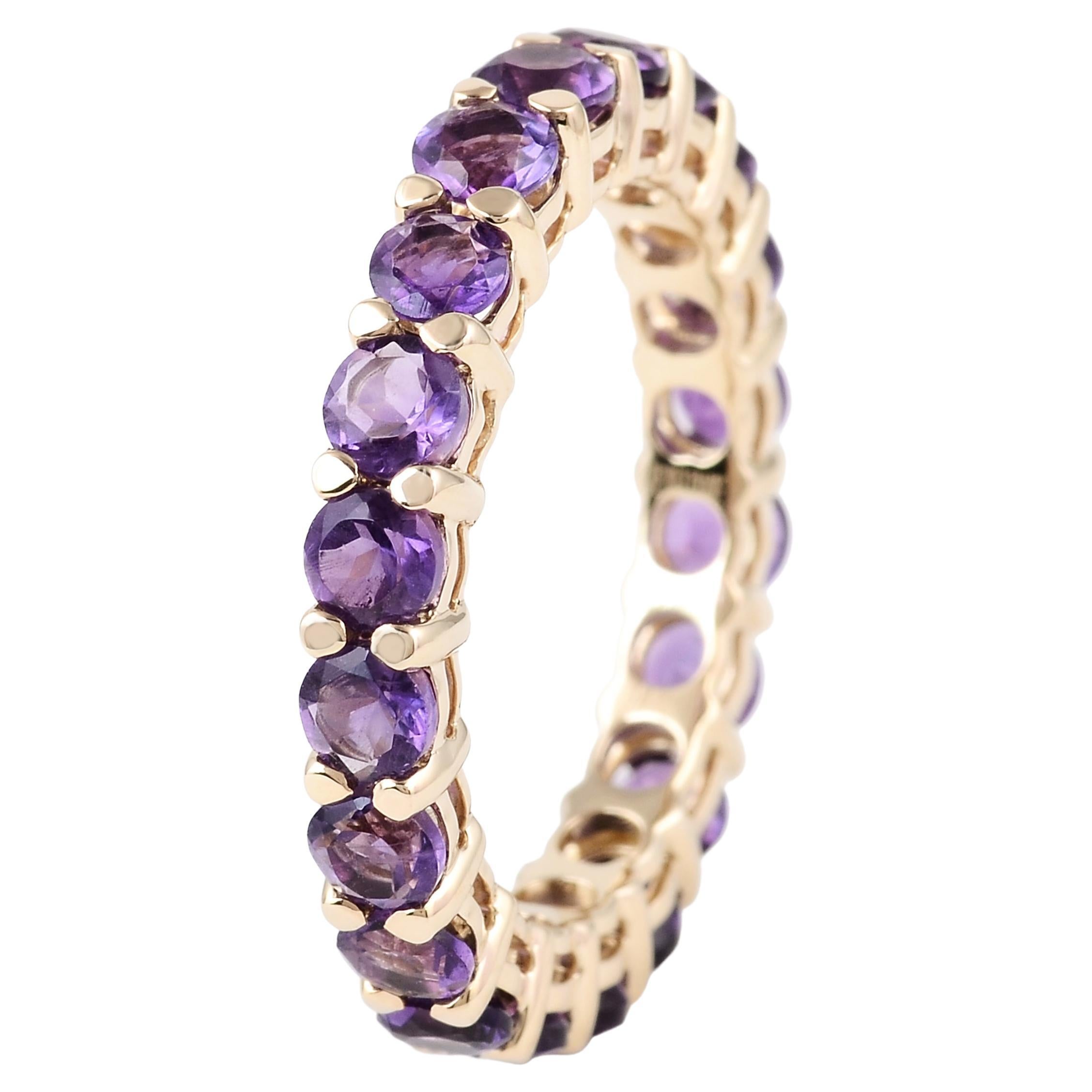 "Enchanted Lavender African Amethyst Ring in 14k Yellow Gold" For Sale ...