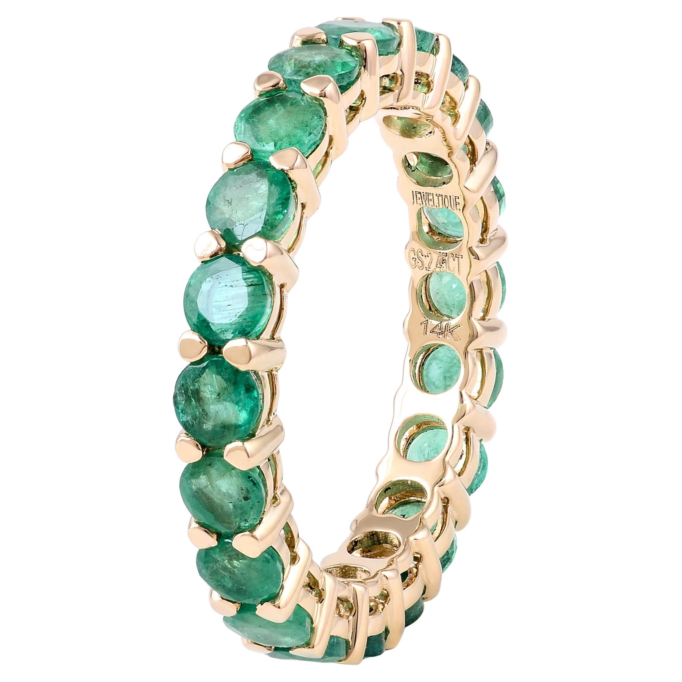 "Enchanting Forest Ferns Emerald Ring by Jeweltique" For Sale at 1stDibs