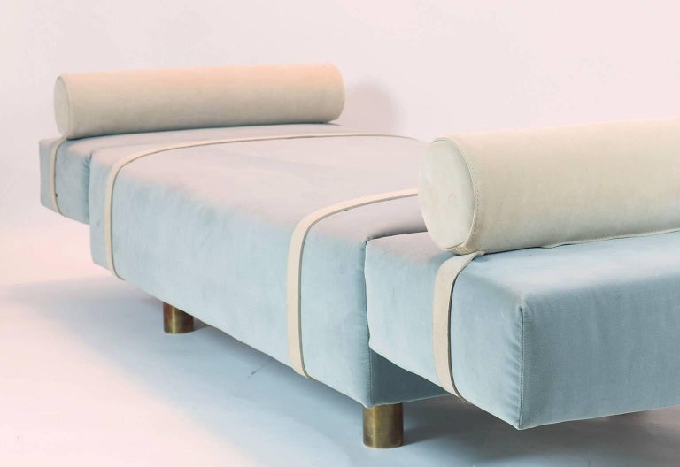 Enchanting Velvet Daybed with Suede Cushions by Arch. Mario Loreti ...