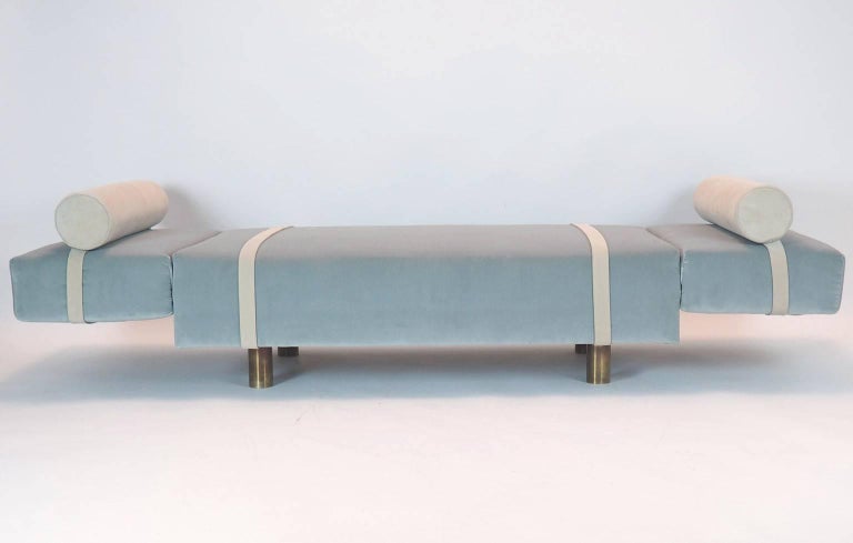 Enchanting Velvet Daybed with Suede Cushions by Arch. Mario Loreti ...