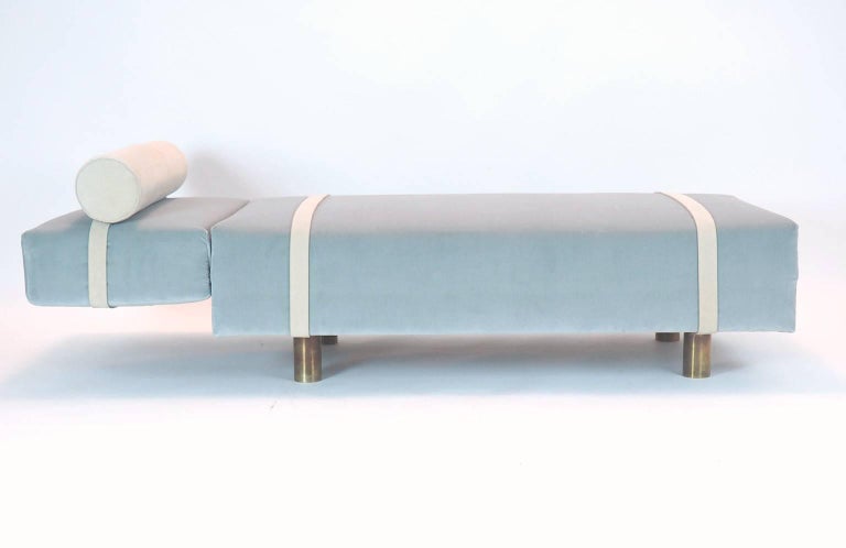 Enchanting Velvet Daybed with Suede Cushions by Arch. Mario Loreti ...