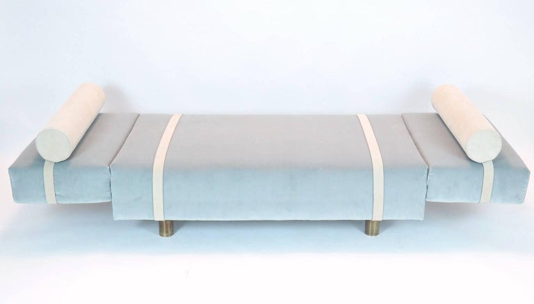 Enchanting Velvet Daybed with Suede Cushions by Arch. Mario Loreti ...