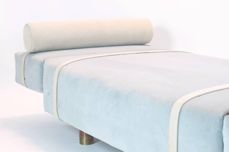 Enchanting Velvet Daybed with Suede Cushions by Arch. Mario Loreti ...