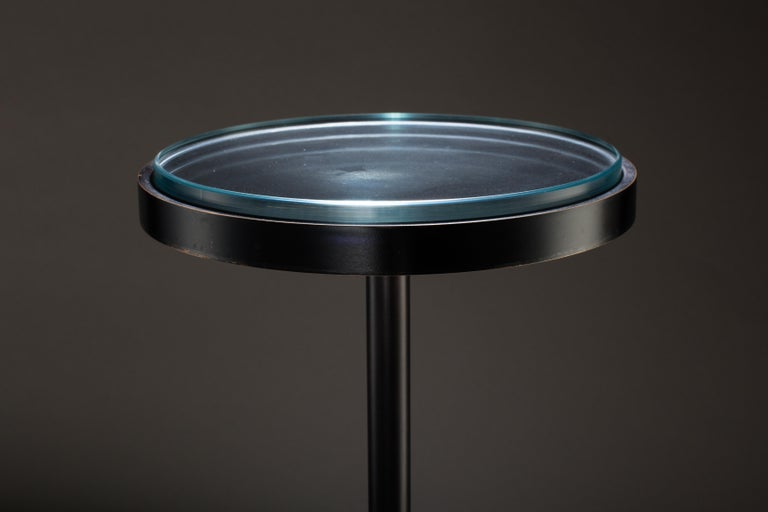 End/Drinks Table with Mica and Quartz Base with Glass Top For Sale at ...