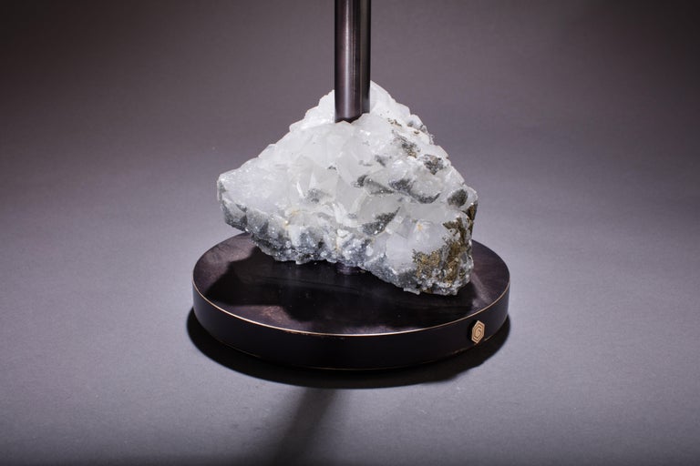 End/Drinks Table with Mica and Quartz Base with Glass Top For Sale at ...