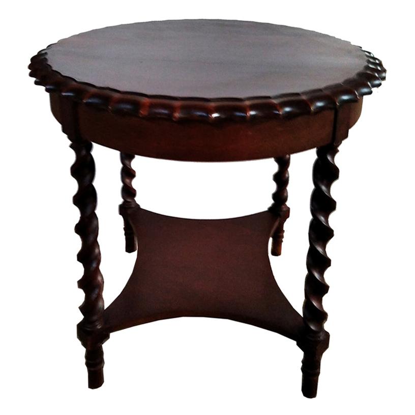 Early 20th Century Antique Inlaid Rosewood Side Table at 1stDibs