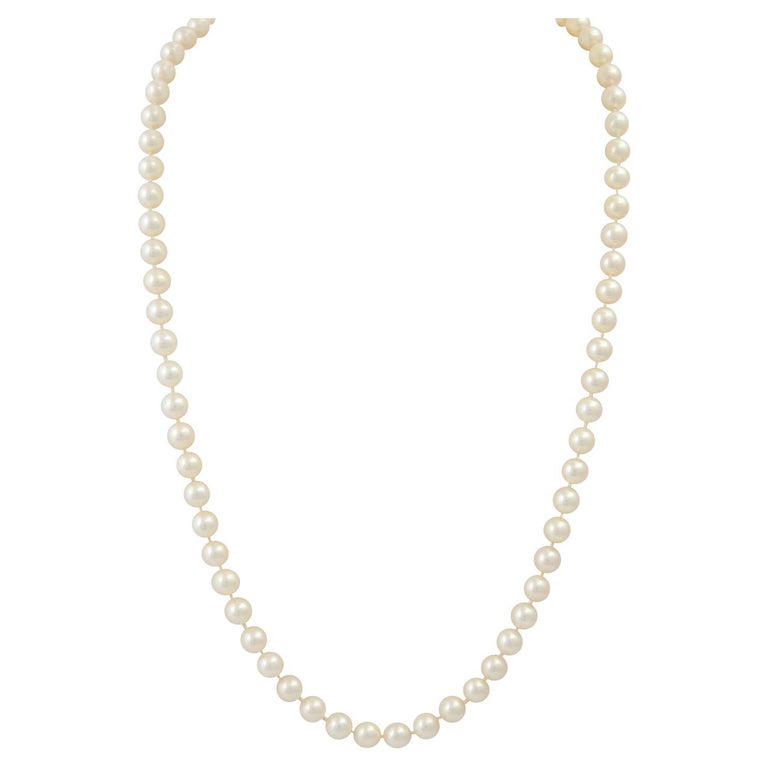 Endless Pearl Necklace For Sale At 1stdibs