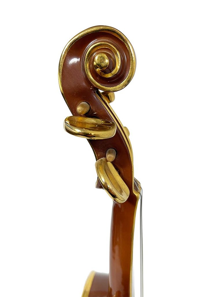 Endre László Szász for Hollohaza Porcelain Violin For Sale at 1stDibs