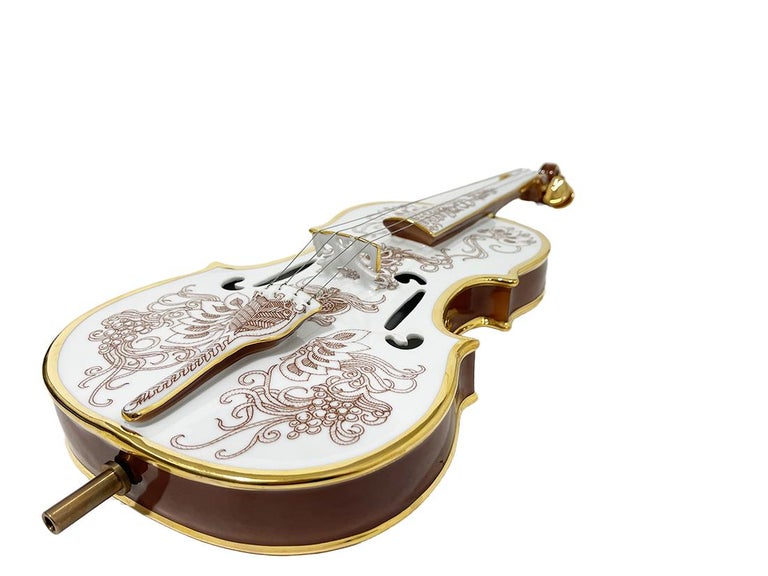 Endre László Szász for Hollohaza Porcelain Violin For Sale at 1stDibs