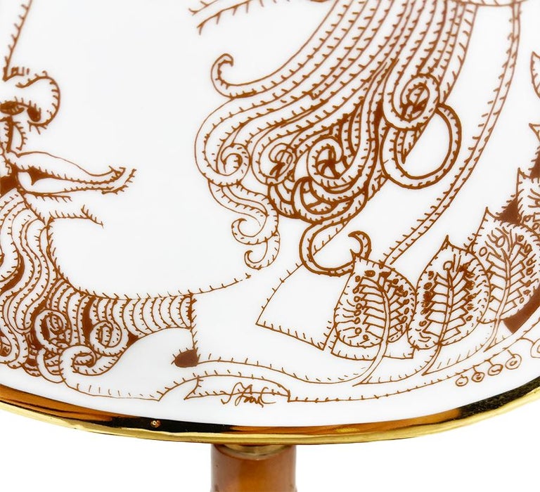 Endre László Szász for Hollohaza Porcelain Violin For Sale at 1stDibs