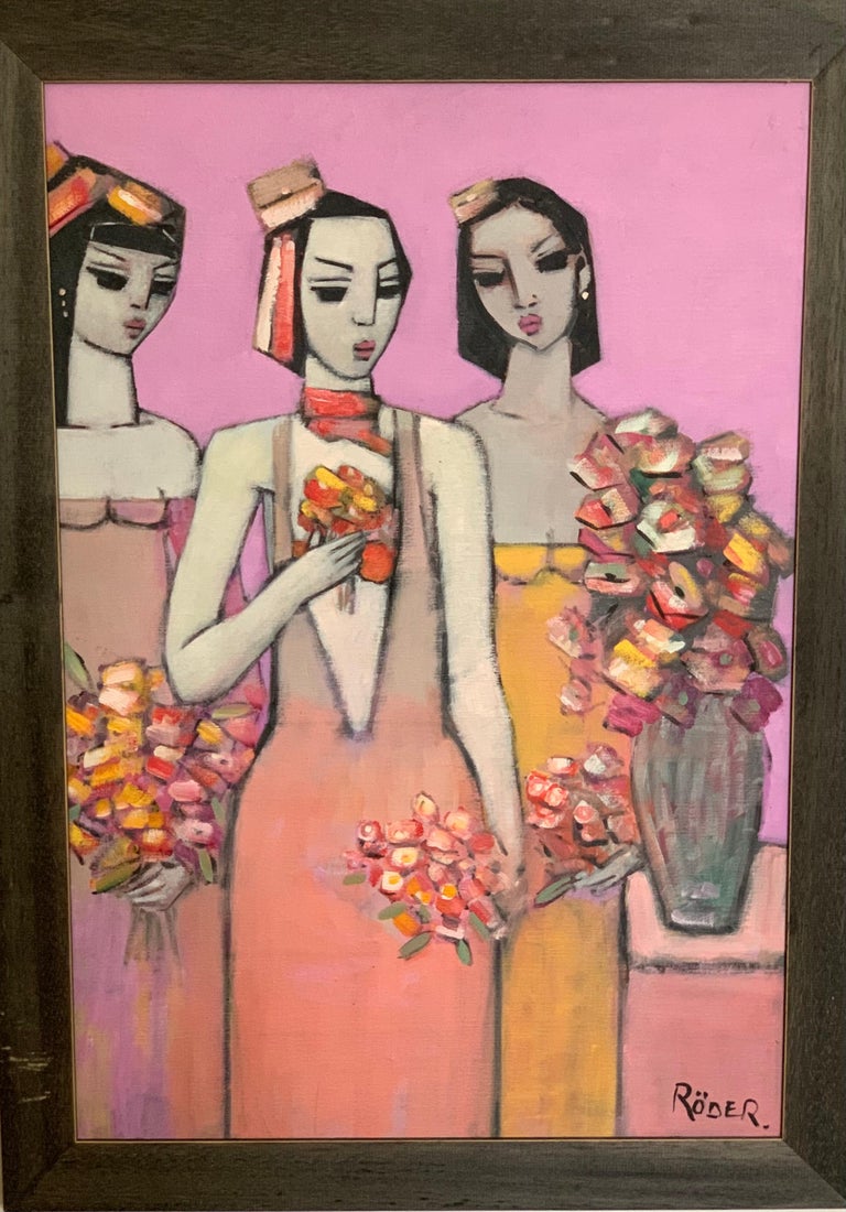 Endre Roder - The Visitors by Endre Roder For Sale at 1stDibs