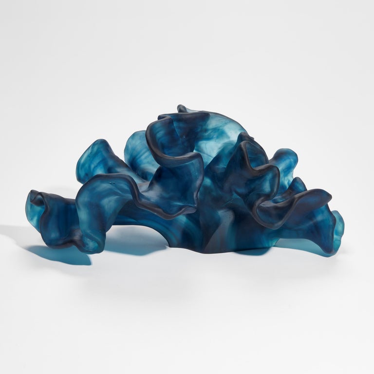 Enduring Essence, a Unique Rich Deep Blue Cast Glass Sculpture by ...