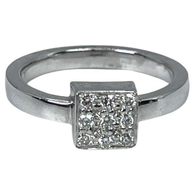 Engagement Diamond Ring Illusion Diamond Ring 18kt White Gold ...