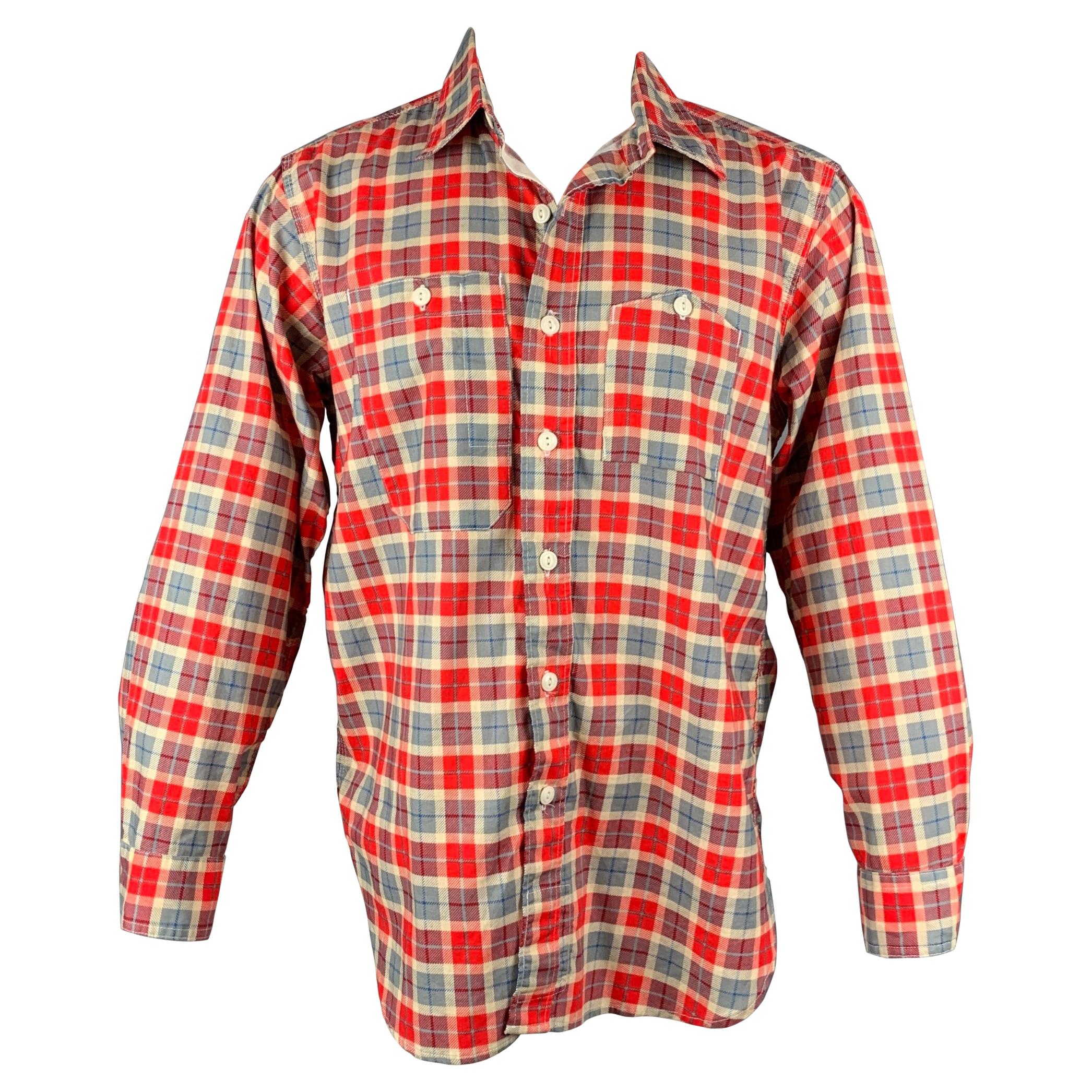 ENGINEERED GARMENTS Size M Multi-Color Print Cotton Long Sleeve Shirt ...