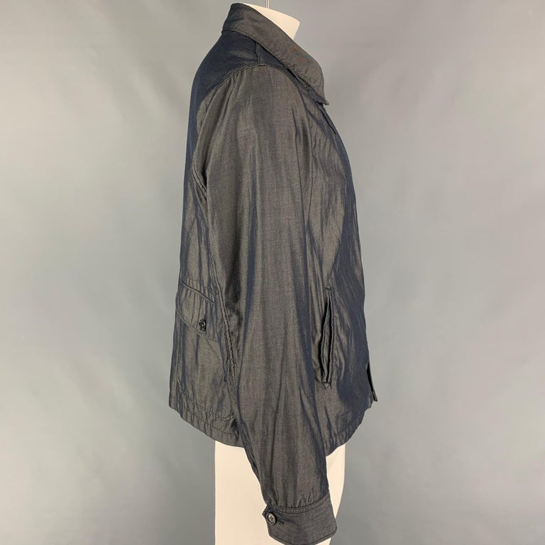 ENGINEERED GARMENTS Size XL Slate Cotton Side Tabs Jacket For Sale at ...
