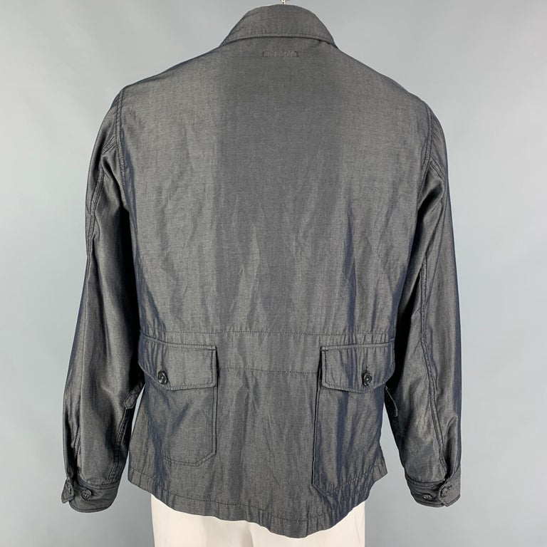 ENGINEERED GARMENTS Size XL Slate Cotton Side Tabs Jacket For Sale at ...