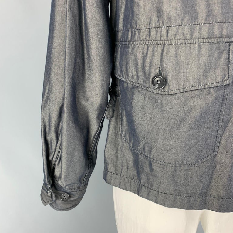 ENGINEERED GARMENTS Size XL Slate Cotton Side Tabs Jacket For Sale at ...