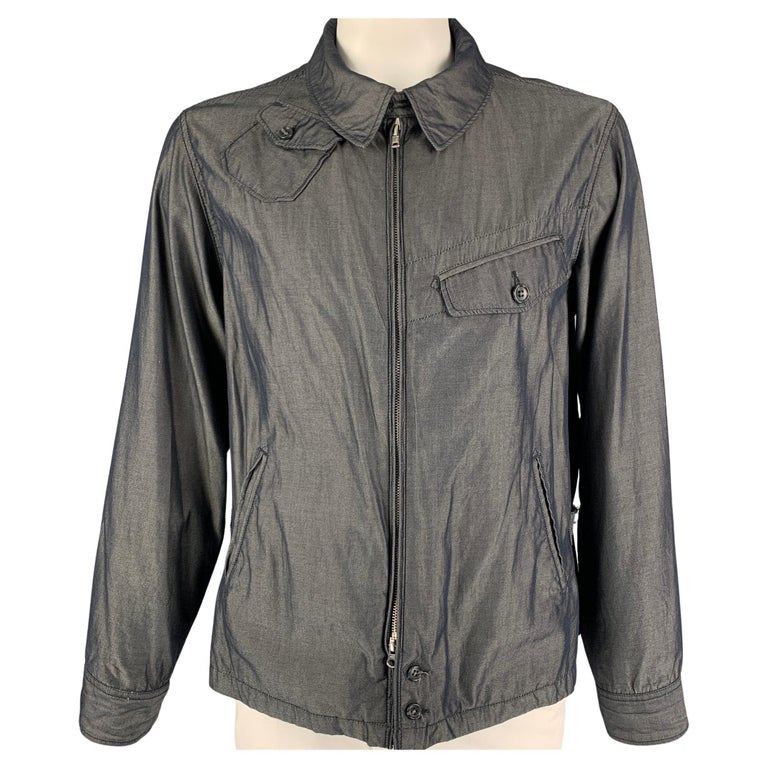 ENGINEERED GARMENTS Size XL Slate Cotton Side Tabs Jacket For Sale at ...