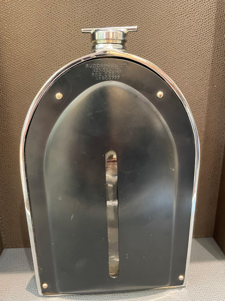 England 1960s Vintage Rare Ruddspeed Polished Chrome Bentley Decanter ...